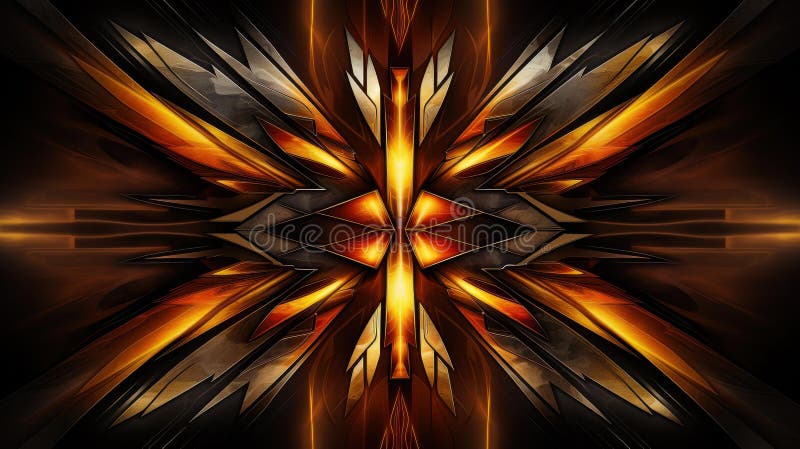 Unique Tribal Pattern Border in Earthy Tones with Subtle Glow for ...