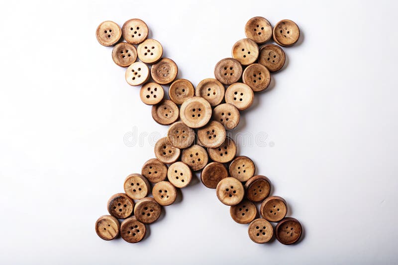 Unique Tropical Font Design Handmade Coconut Shell Button Alphabet ...