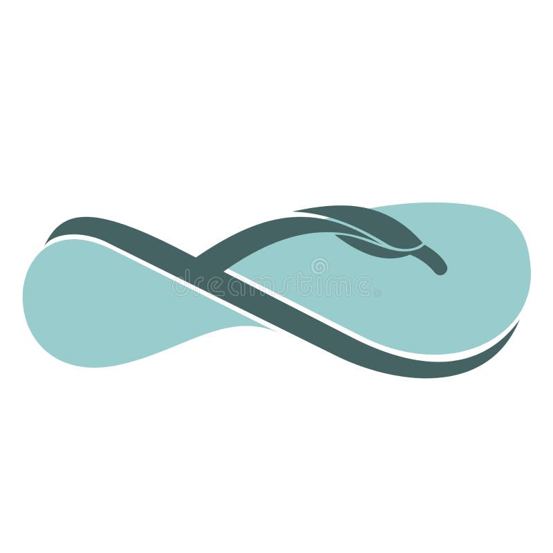 Unique Twisted Sandal for Logo or Icon Stock Illustration ...