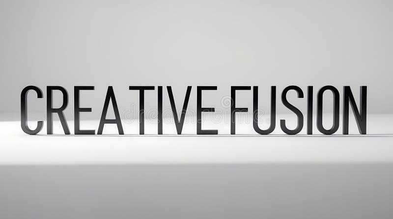 Unique Typography Showcasing Creative Fusion Against a Simple Backdrop ...