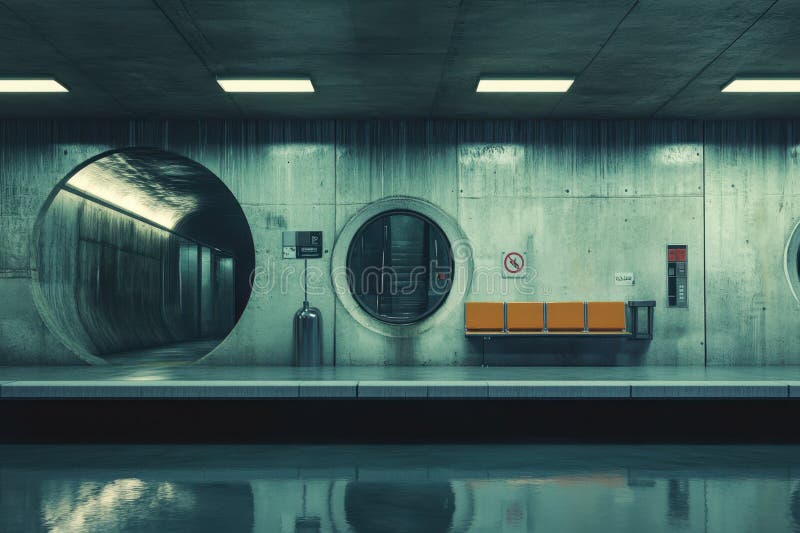 Unique Underground Train Station with Modern Design and Minimalist ...