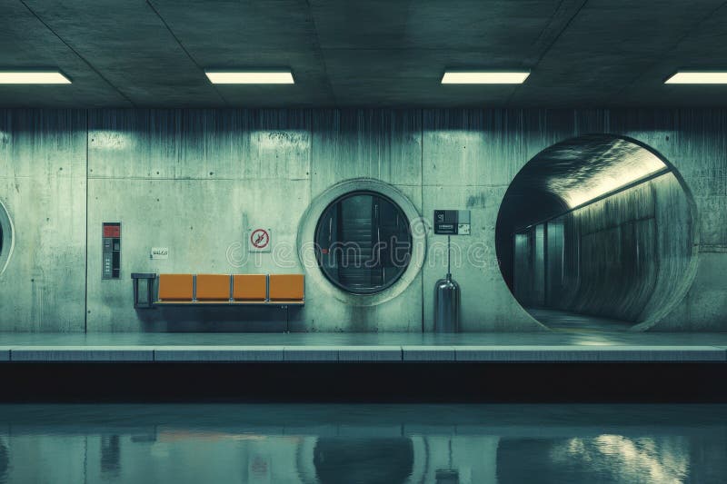 Unique Underground Train Station with Modern Design and Minimalist ...