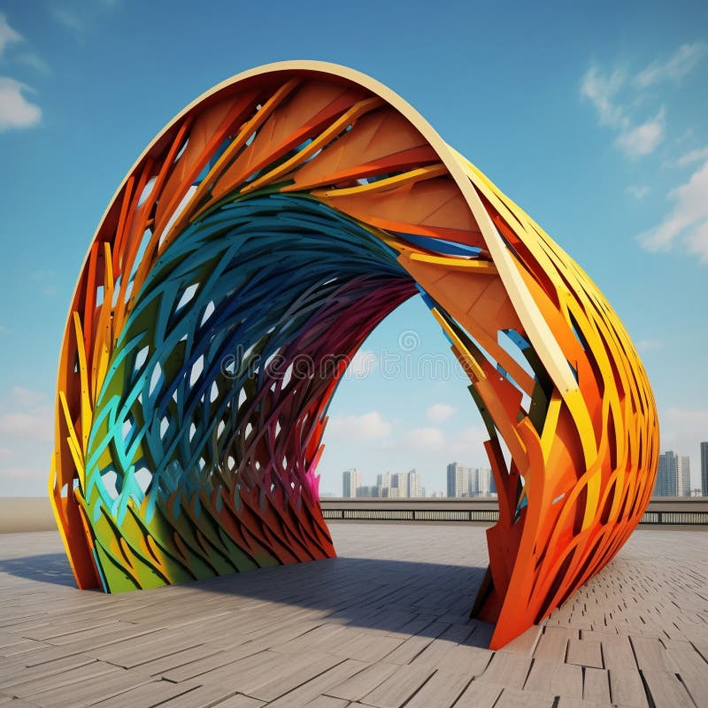 Unique, Unusual Architectural Feature with Striking Design Stock ...