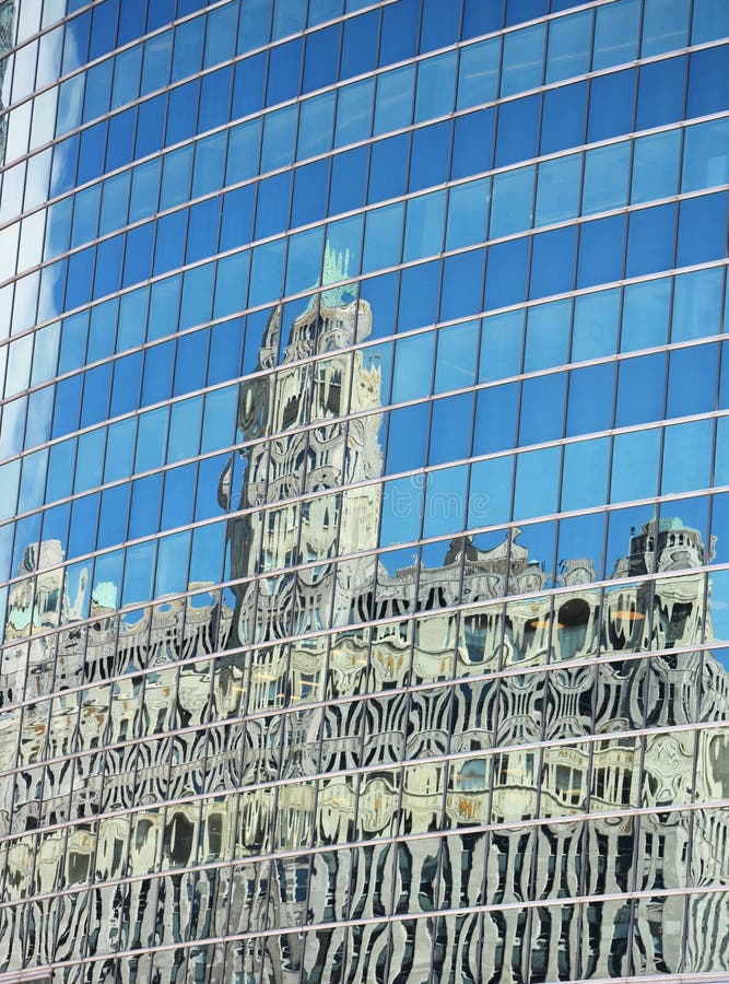 Unique Urban Building with Refection Stock Photo - Image of tower, city ...