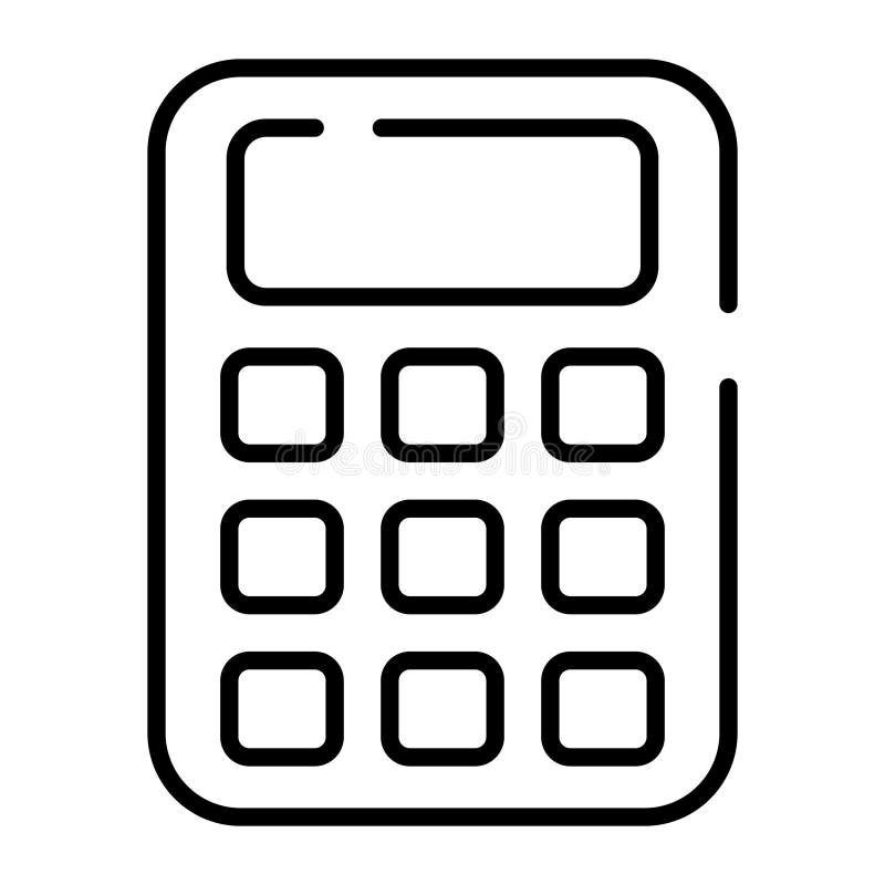 Unique Vector of Calculator in Editable Style, Adding Machine Stock ...