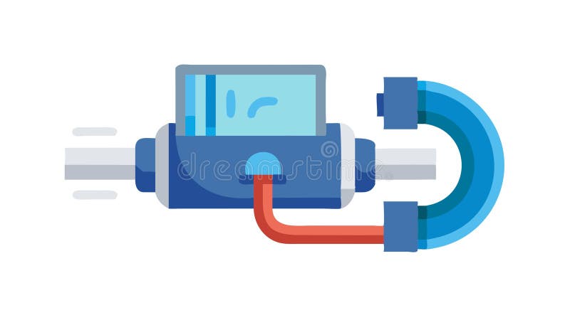 Magnetic Pipe Connection, Induced Flow, Vector Design Generative AI ...