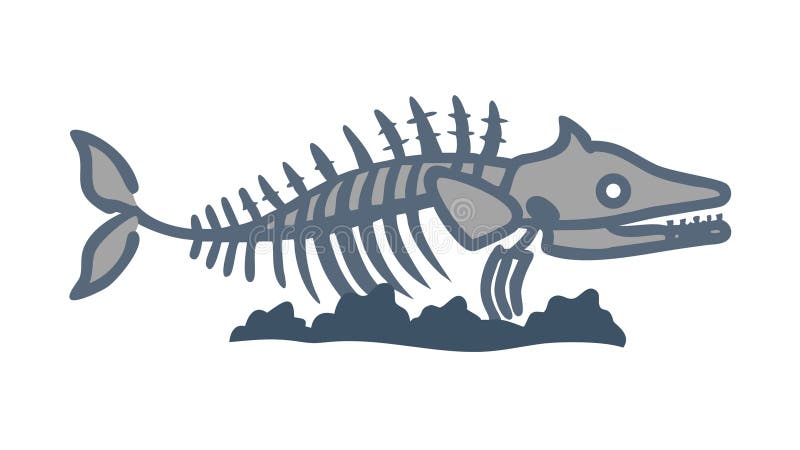 Industrial Fish Waste Icon: Processing Environmental Concern, Vector ...