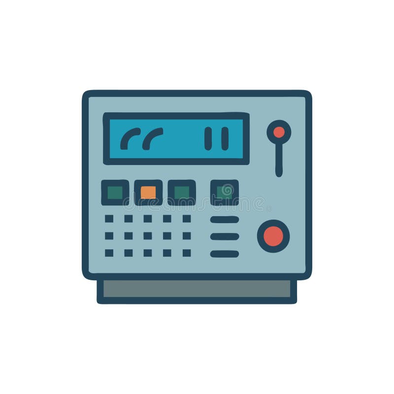 Unique Alarm Control Panel Electrical Icon Stock Illustration ...
