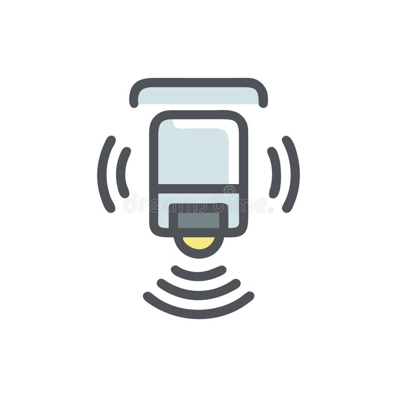 Unique Motion Detector Light Electrical Icon Stock Illustration ...