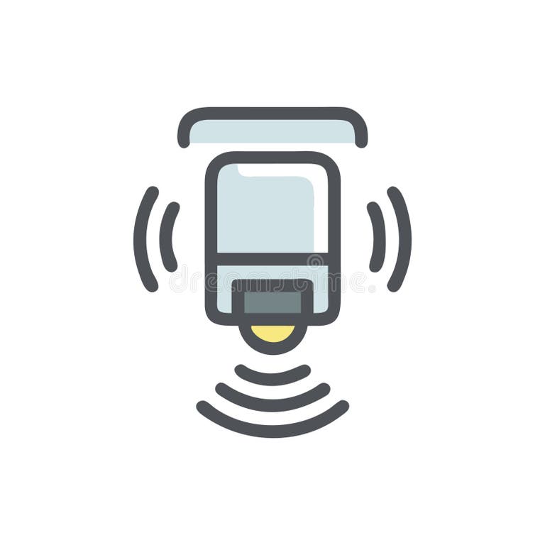 Unique Motion Detector Light Electrical Icon Stock Illustration ...