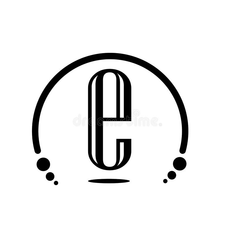 Unique Vector Illustration of Abstract Icons of Letter E Stock Vector ...