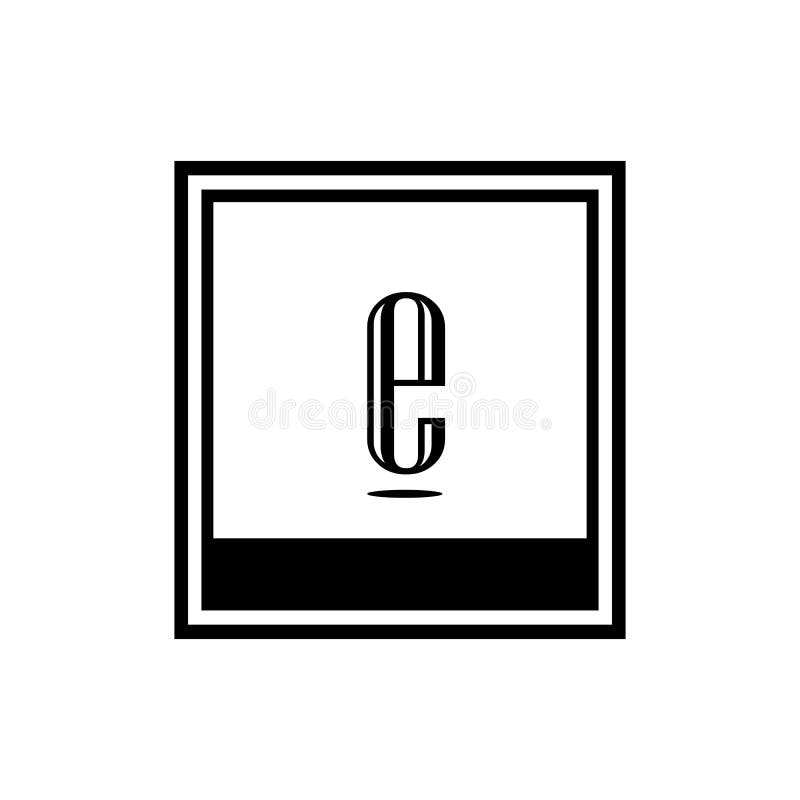 Unique Vector Illustration of Abstract Icons of Letter E Stock Vector ...