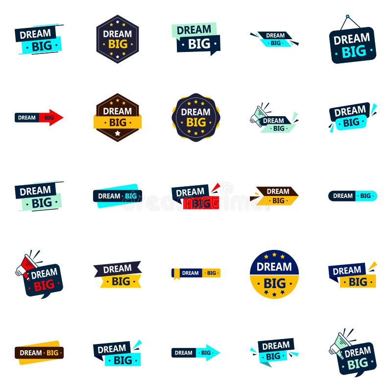 25 Unique Vector Images To Catalyze Your Big Dream Dream Big Stock ...