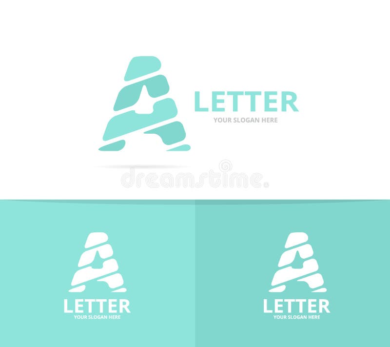 Unique Vector Letter a Logo Design Template. Stock Vector ...