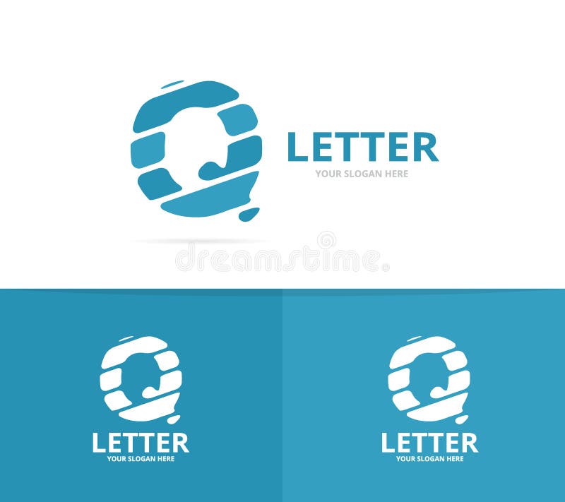 Unique Vector Letter Q Logo Design Template. Stock Vector ...