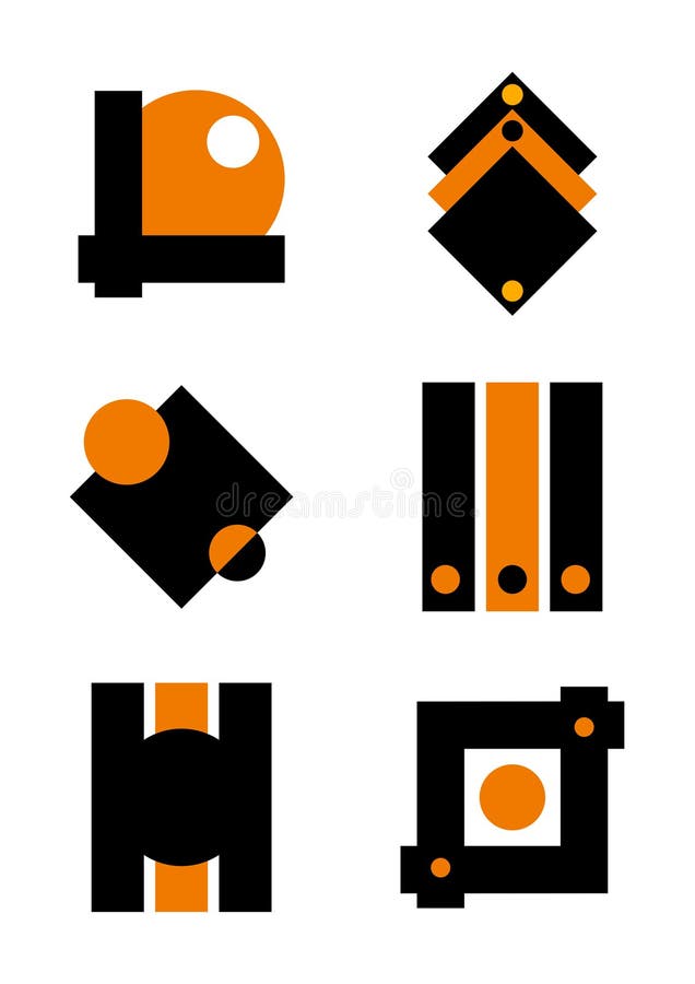 Unique vector logos stock vector. Illustration of objects - 91228427