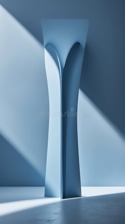 Unique Vertical Design with Soft Curves Illuminated by Natural Light ...