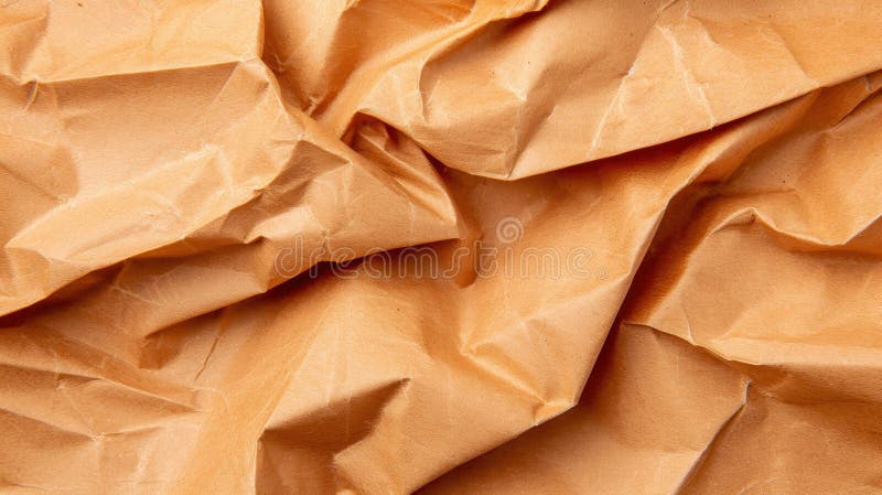 A Unique View of Crumpled Brown Paper, Perfect for Adding a Rustic ...