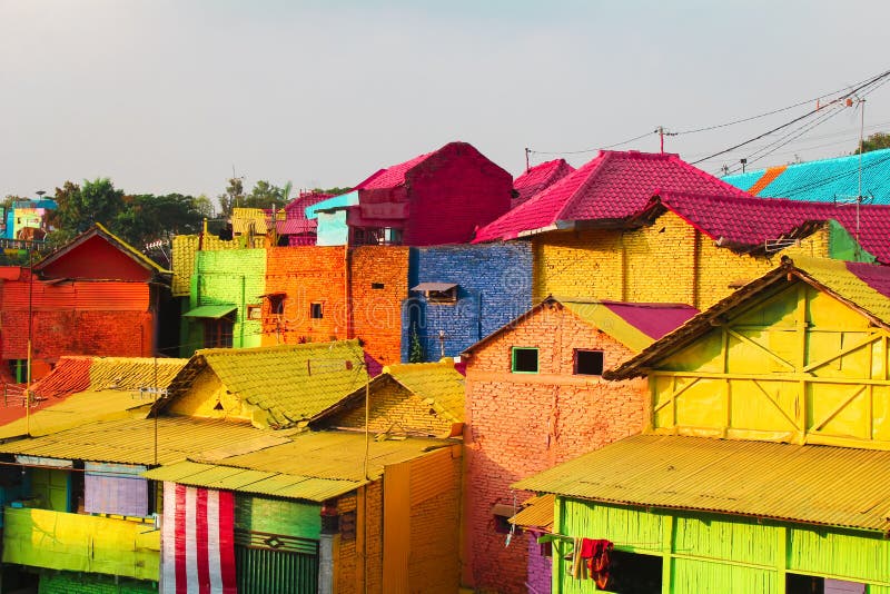 Unique Village Full of Color Editorial Photo - Image of artistic ...