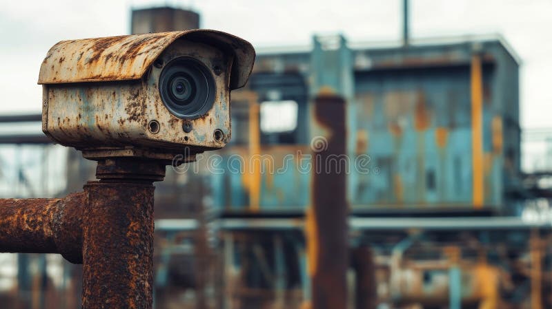 A Unique Vintage Security Camera Displaying the Evolution of ...