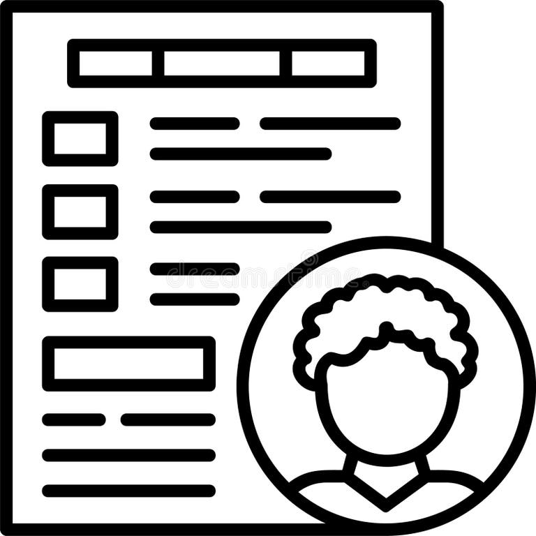 Unique Visitors Outline Vector Icon Stock Vector - Illustration of ...