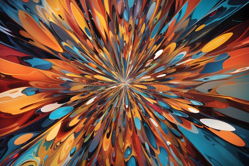 Unique Visual Masterpiece Abstract Art Kaleidoscope Image Generated by ...