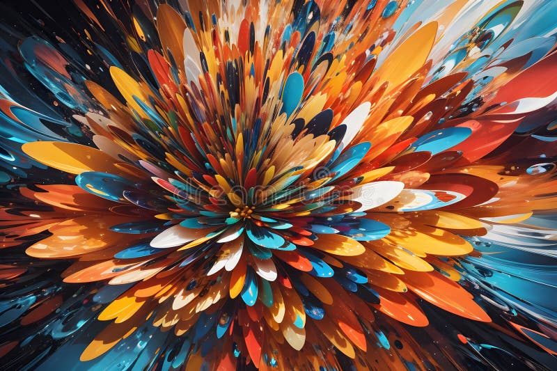 Unique Visual Masterpiece Abstract Art Kaleidoscope Image Generated by ...