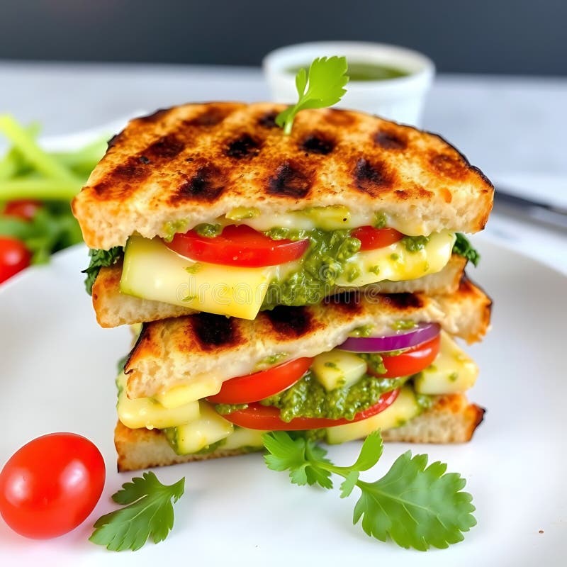 Veggie Panini Stock Illustrations – 18 Veggie Panini Stock ...