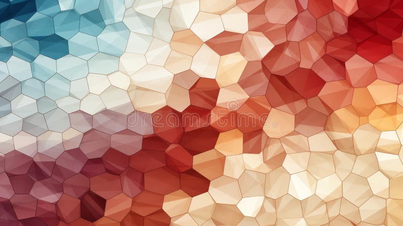 Unique Waffle Patterns in Earth Tones Featuring Flat Illustrations with ...