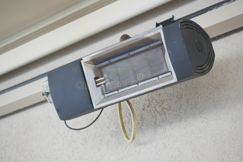 Unique Wall-mounted Heating Unit in a Modern Interior Setting Stock ...