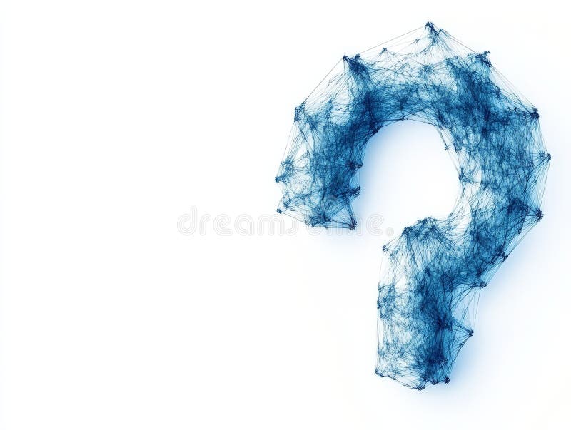 Unique Water Question Mark Shape in Dynamic Splash Style Representing ...