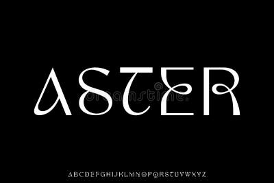 Aster Typeface Stock Illustrations – 2 Aster Typeface Stock ...