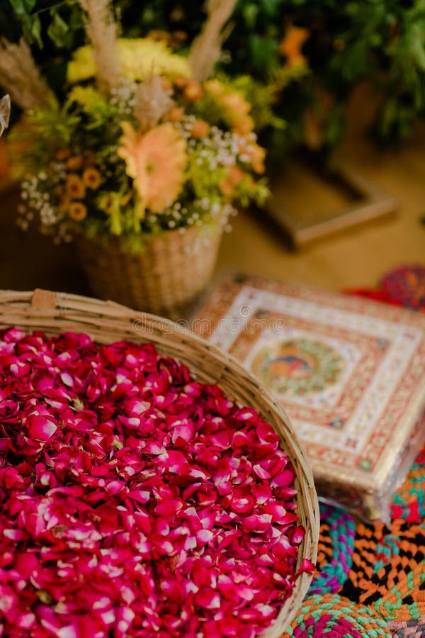 Unique Wedding Decor in Indian Wedding Stock Image - Image of decor ...