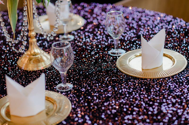 Unique Wedding Table Setting Stock Image - Image of home, indian: 282309225