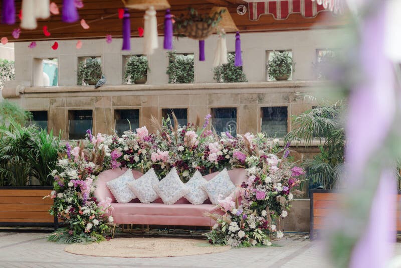 Unique Wedding Table Setting Stock Photo - Image of ceremony, bouquet ...