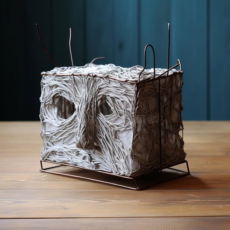 Unique Wire Sculpture Rectangular Tissue Box Design Inspiration Stock ...