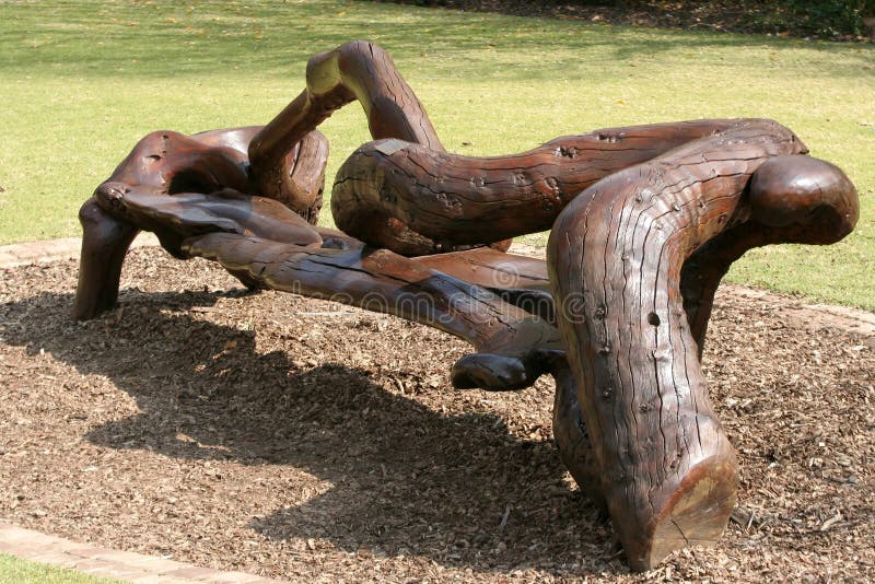 Unique Wooden Bench stock image. Image of wood, wooden - 5767169