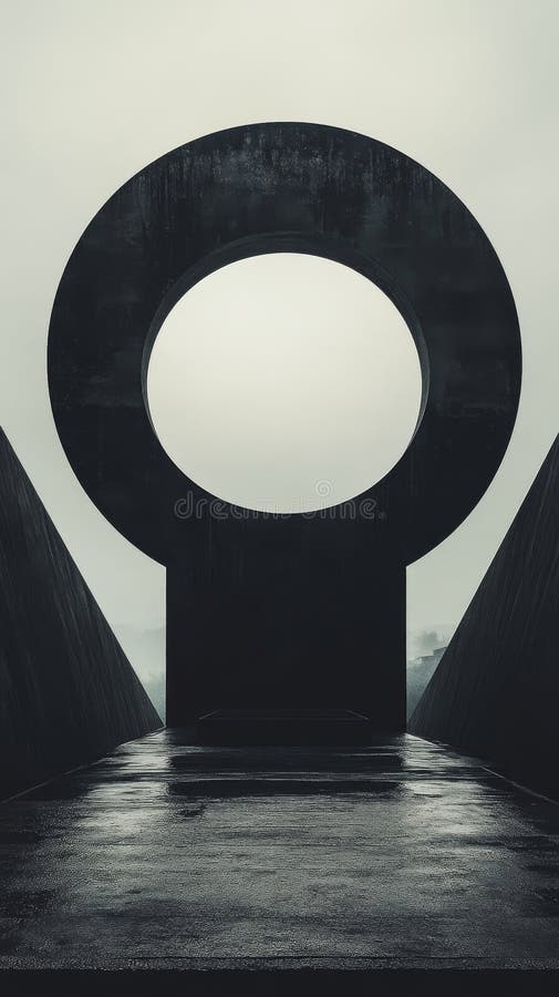 Unique Wooden Circular Sculpture on Display with Natural Patterns and a ...