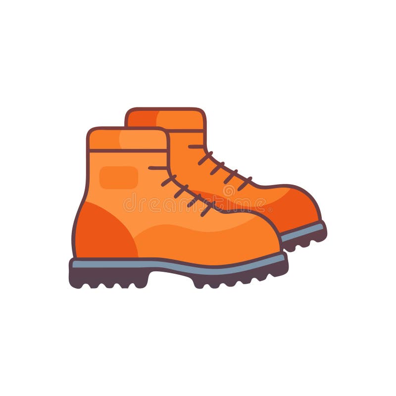 Unique Work Boots Icon for Construction Stock Illustration ...