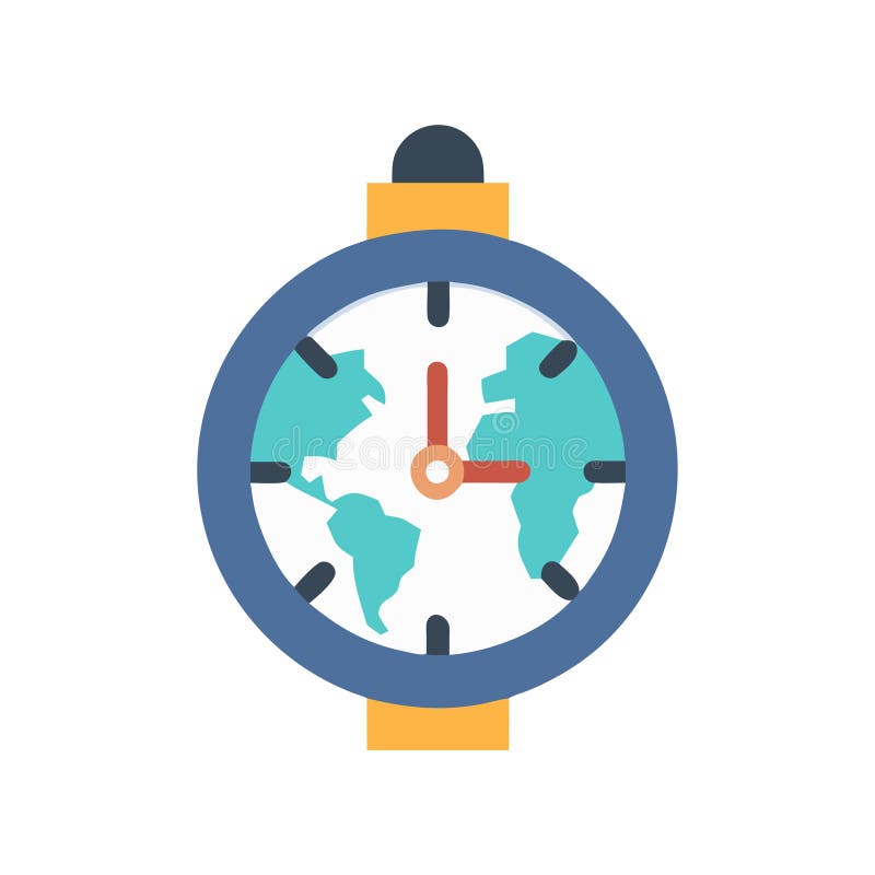 Unique World Timer Watch Design Stock Vector - Illustration of vector ...