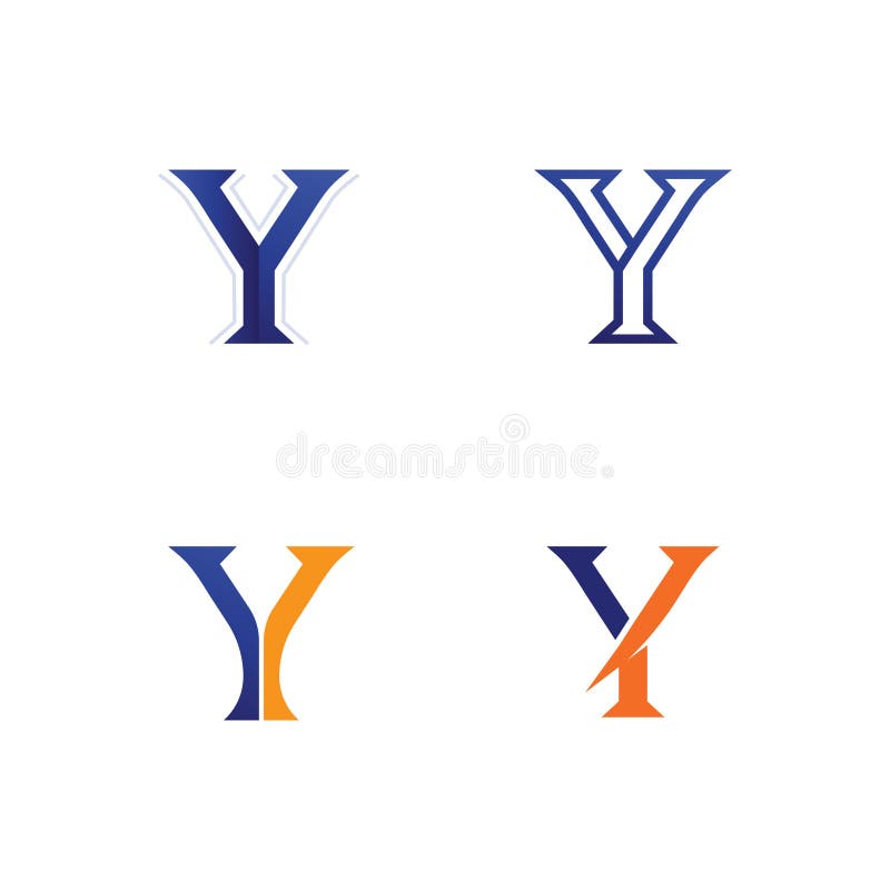 Unique Y Initial Logo Concept for Corporate Visual Branding Stock ...