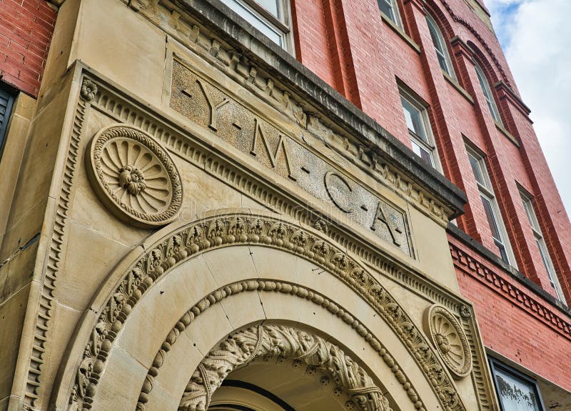Unique YMCA Building in Downtown Newark Oh. Editorial Photography ...