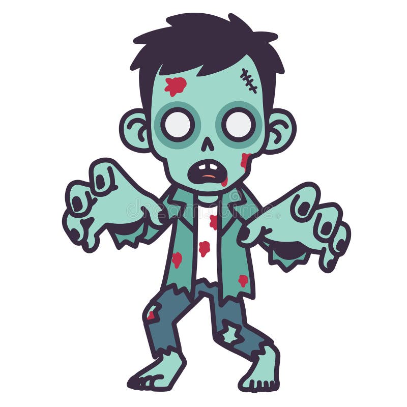 Unique Zombie Cartoon Illustrations Stock Vector - Illustration of cute ...