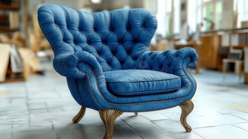A Uniquely Designed Chair with a Vintage, Artistic Aesthetic in a ...