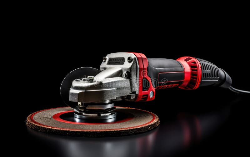 Uniquely Engineered Grinding Device on Black Background Stock ...