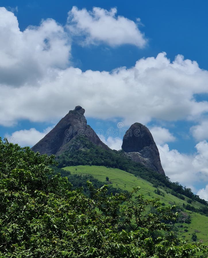 A Uniquely Shaped Rock on the Mountain. Stock Image - Image of ridge ...