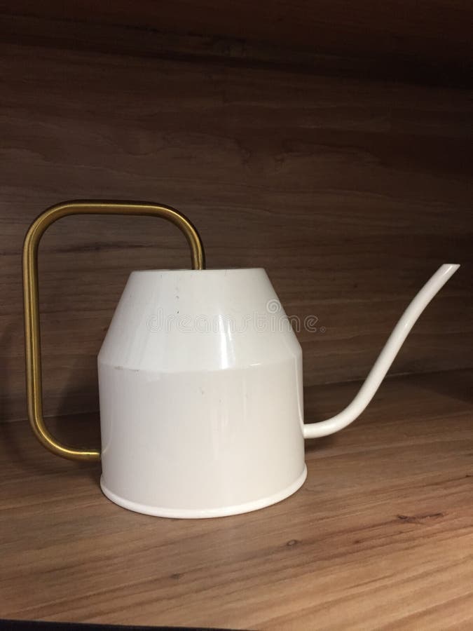 A Uniquely Shaped Watering Can Stock Photo - Image of adorable, color ...
