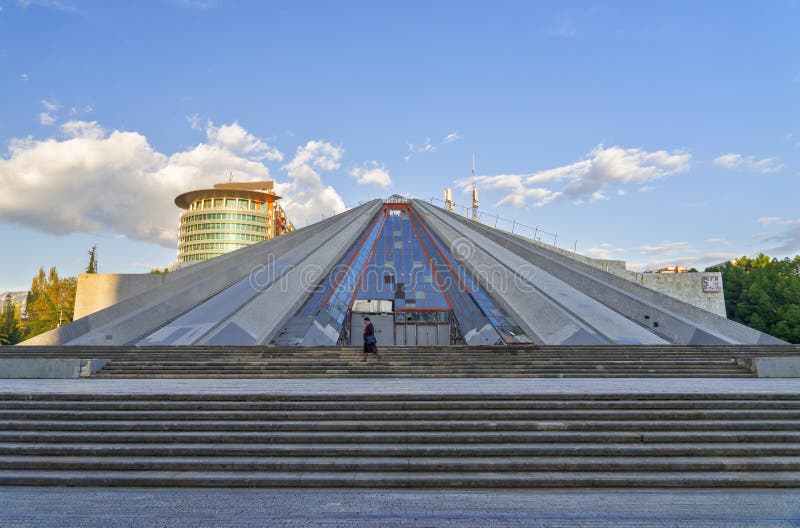 The Uniquely Strange Pyramid of Tirana, Albania Editorial Photography ...