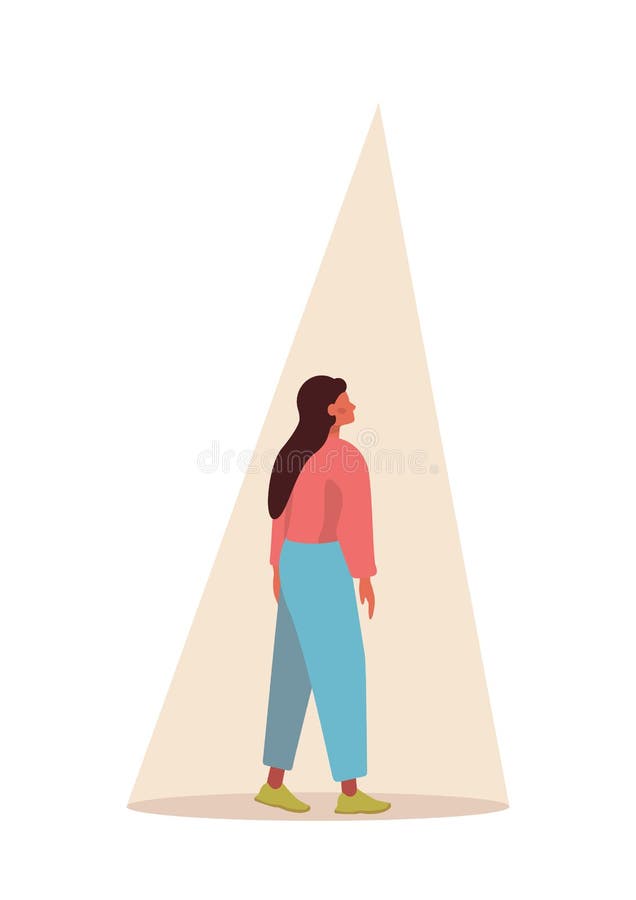 Uniqueness and Individuality Concept. Character Standing Out Stock ...