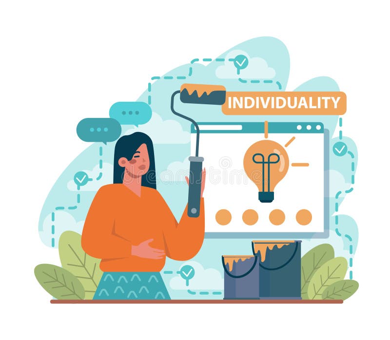 Uniqueness and Individuality Concept. Character Standing Out from the ...